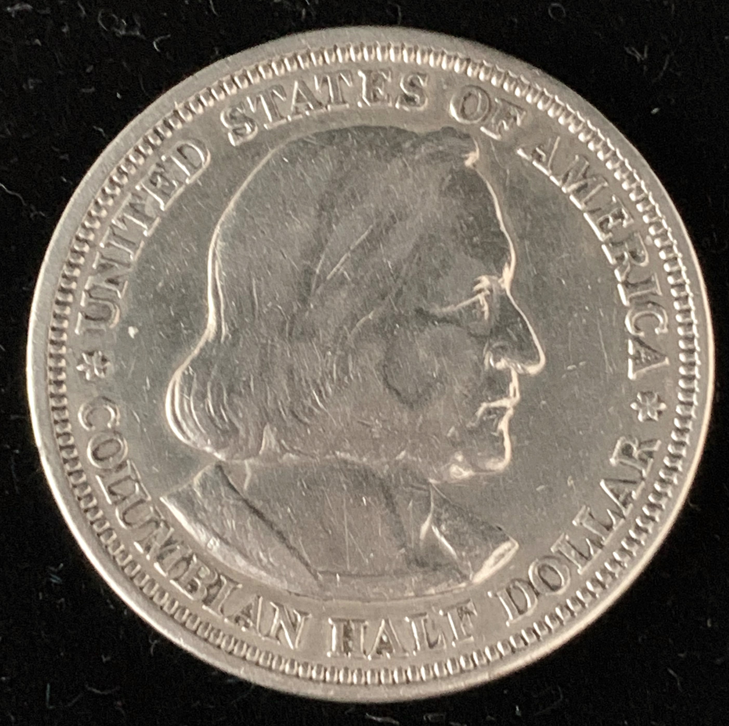 1892 SILVER USA COLUMBUS WORLDS FAIR SANTA MARIA SHIP SILVER HALF ...