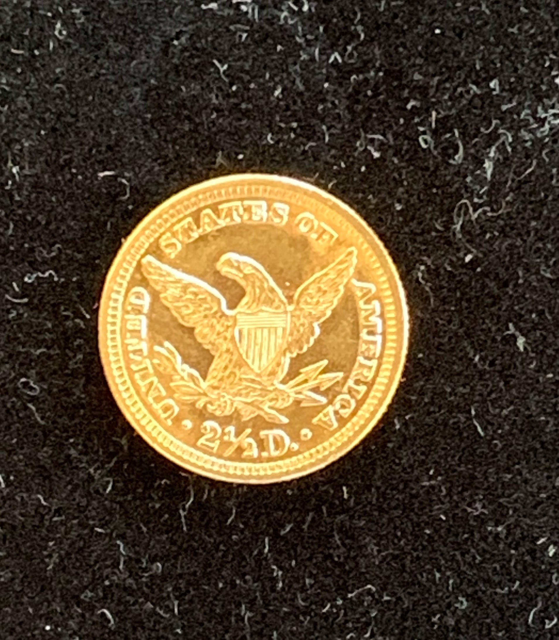 GOLD, 1903 U.S. $2 1/2 DOLLAR GOLD COIN, AU + HIGH GRADE GEM | Property ...