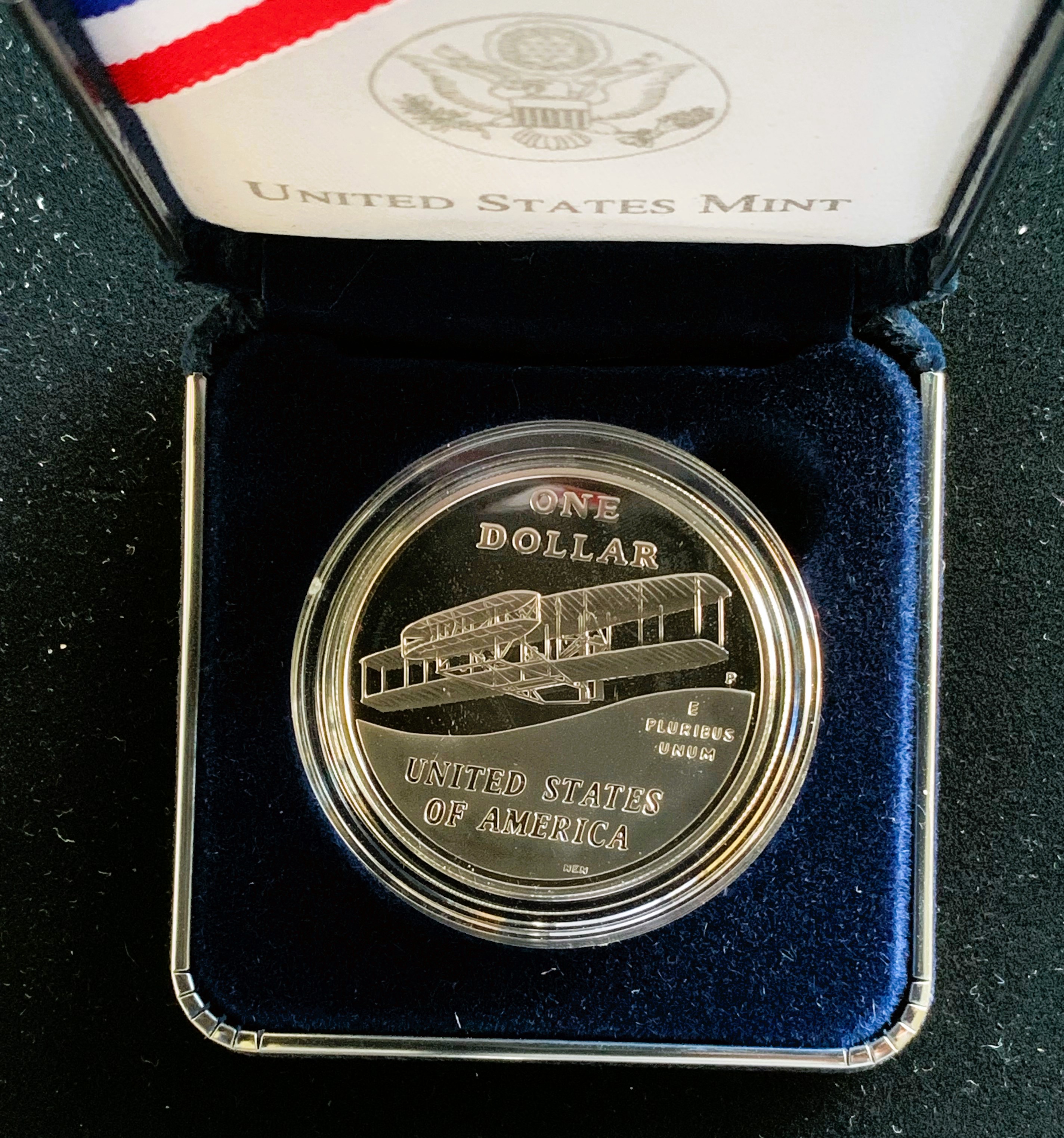 2003 SILVER US MINT FIRST FLIGHT CENTENNIAL PROOF SILVER COIN, IN US ...