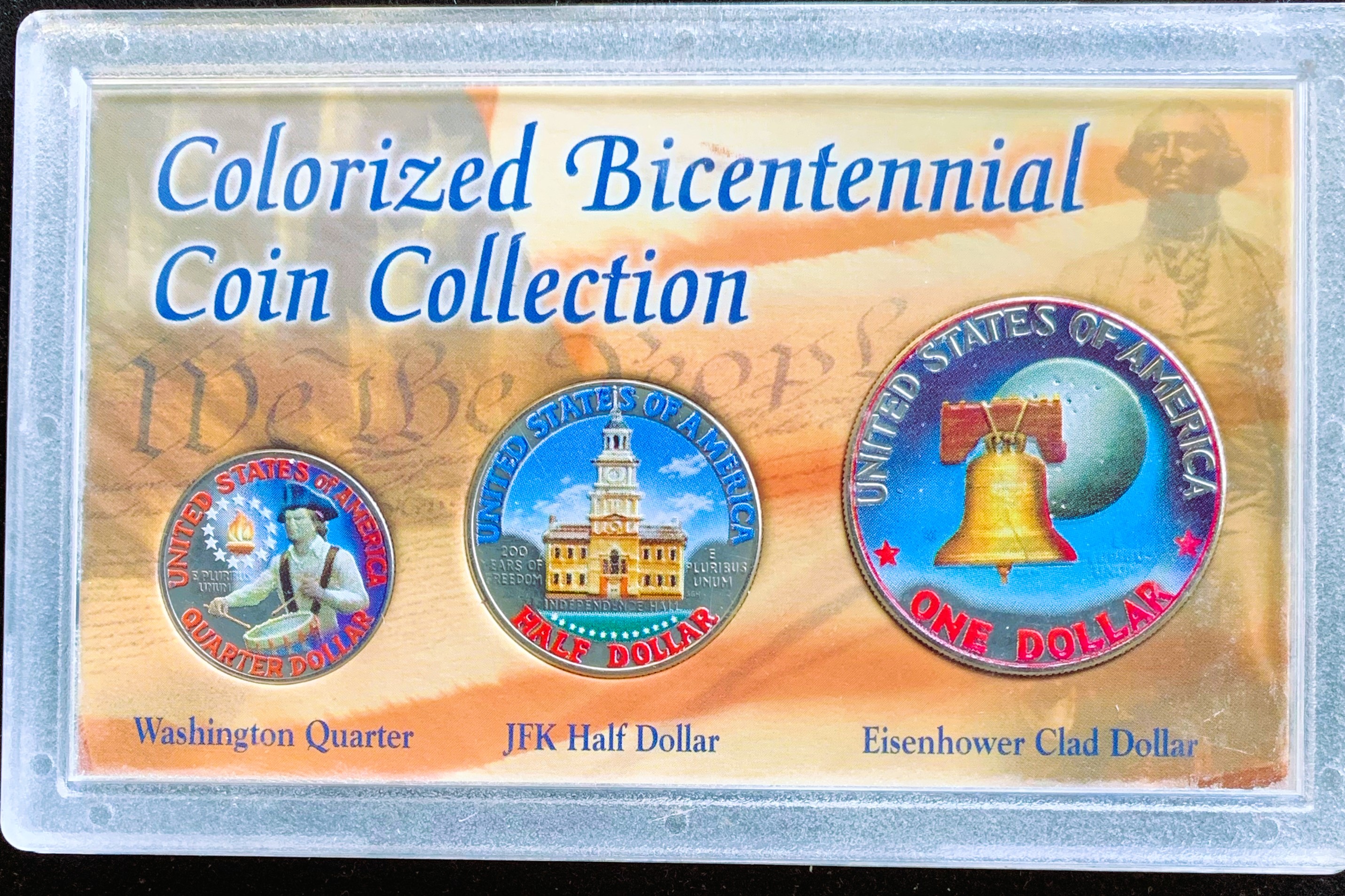 1776-1976 COLORIZED BICENTENNIAL COIN COLLECTION, IN ORIGINAL SEALED ...