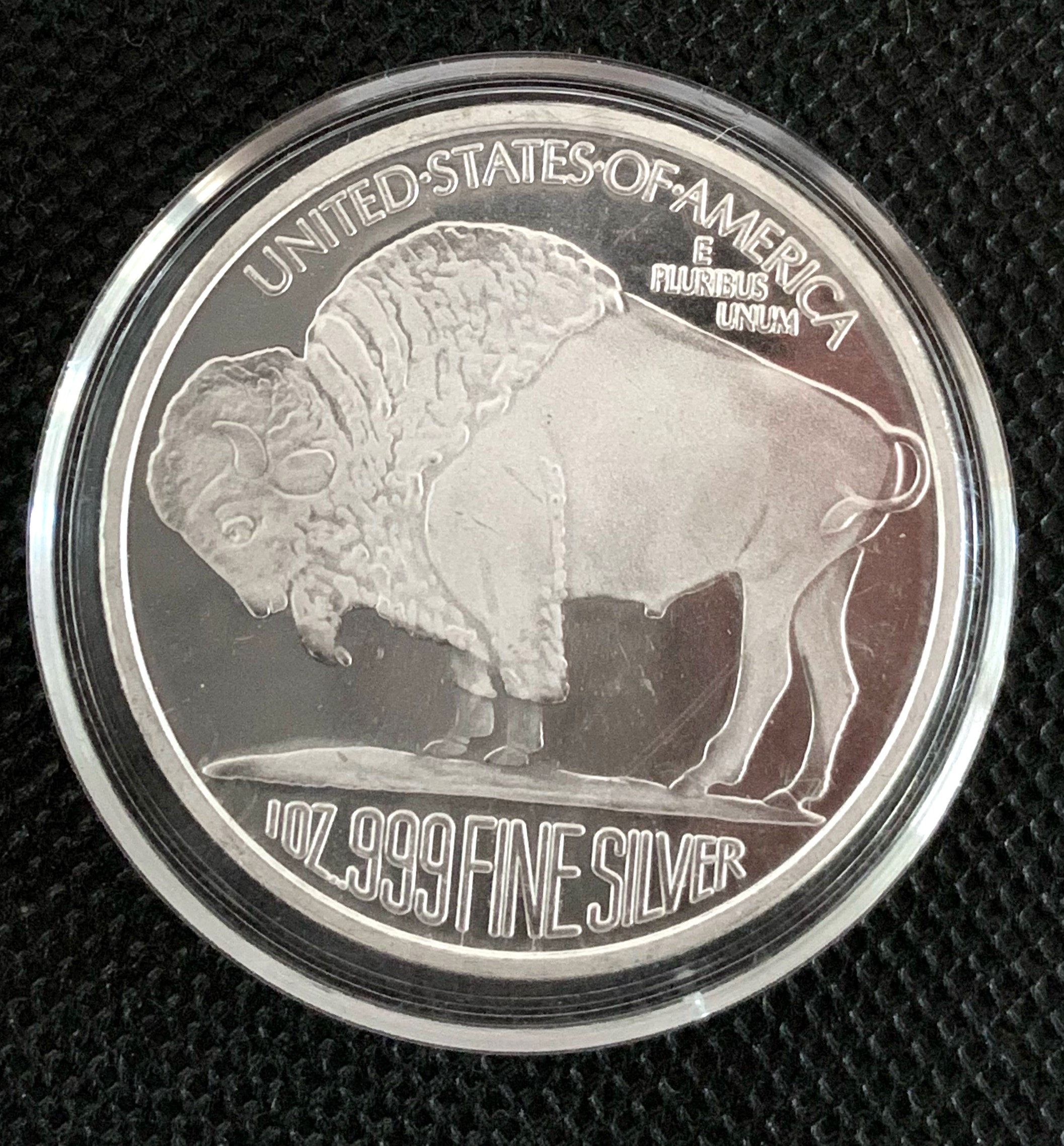 BUFFALO .999 PURE SILVER UNCIRCULATED GEM PROOF IN CASE | Property Room