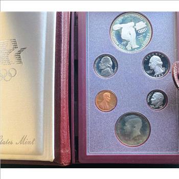 1983-S US MINT PRESTIGE SILVER COIN SET, LOS ANGELES OLYMPICS ...