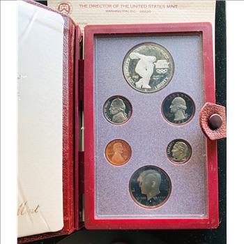 1983-S SILVER OLYMPIC PRESTIGE SET, US MINT 6 MIRROR PROOF COINS ...