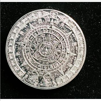 AZTEC CALENDAR, COIN, NEW IN PKG, BUT OVER 50 YEARS OLD, REAL WORK OF ...