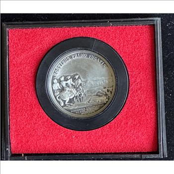 US MINT COMMEMORATIVE PEWTER MEDAL COIN, WASHINGTON BEFORE BOSTON, IN ...