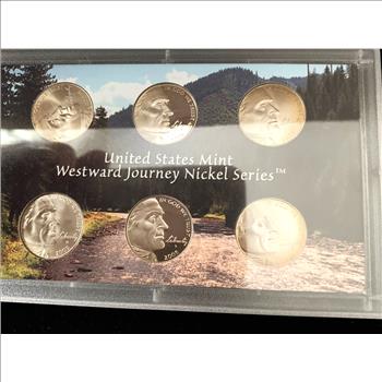 2005-S US MINT PROOF SET WESTWARD JOURNEY NICKEL SERIES COIN SET WITH ...