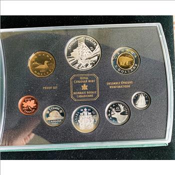 ROYAL CANADIAN MINT 2003 SILVER PROOF SET, WITH COA, 8 COINS. (SEE ...