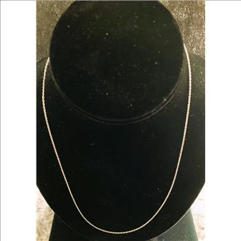 .925 STERLING SILVER 20" NECKLACE JEWELRY, DAINTY STYLE | Property Room