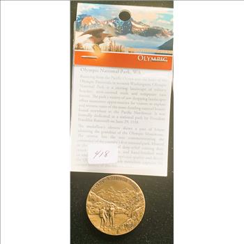 OLYMPIC NATIONAL PARK , NORTHWEST TERRITORIAL MINT COIN, UNC ORIG PKG ...