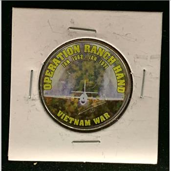 VIETNAM WAR OPERATION RANCH HAND COLORIZED KENNEDY HALF DOLLAR ...