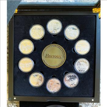 CIVIL WAR COMMORATIVE COMPLETE SET BY HISTORY CHANNEL, 10 BEAUTIFUL ...