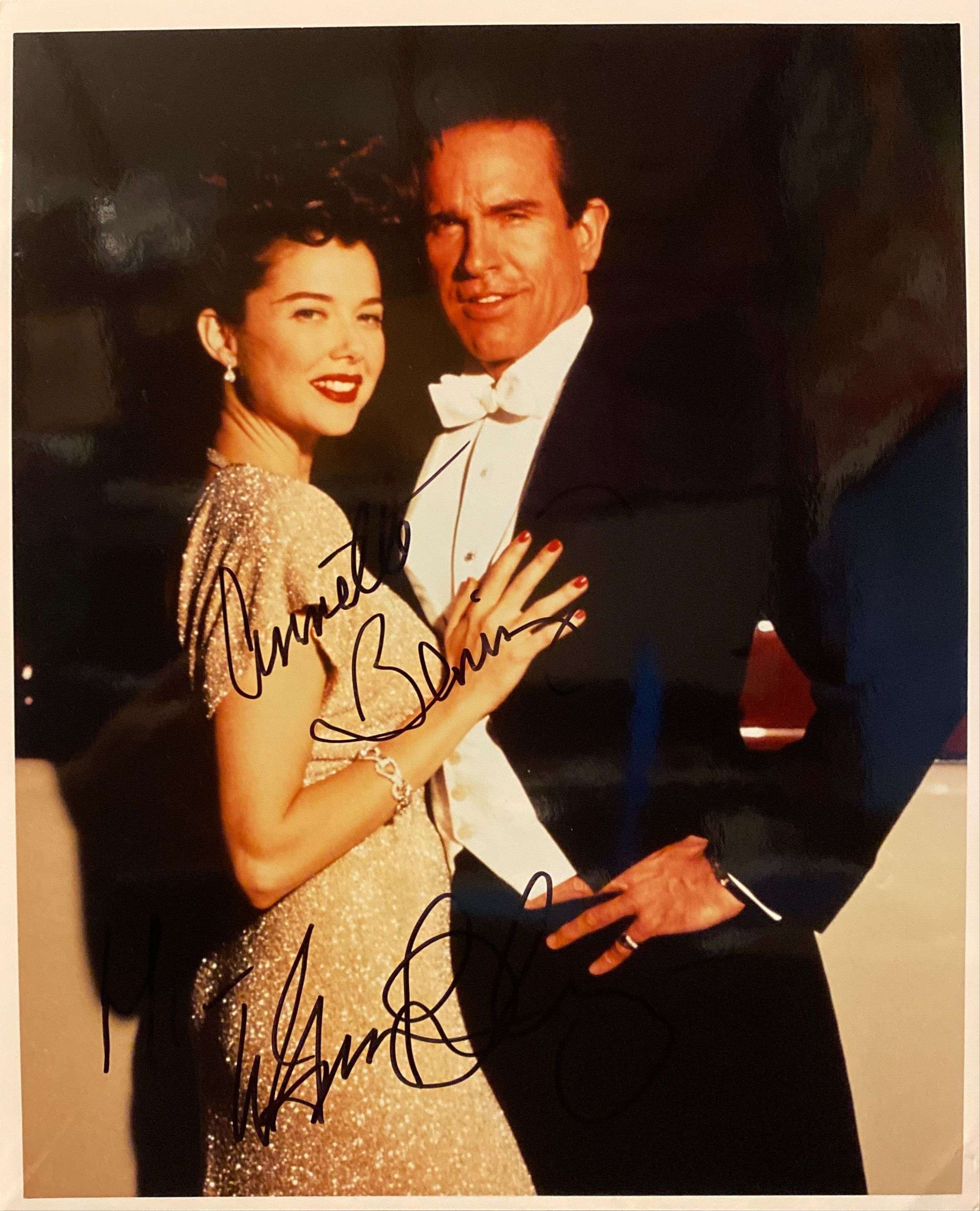 Bugsy Warren Beatty and Annette Bening signed movie photo | Property Room