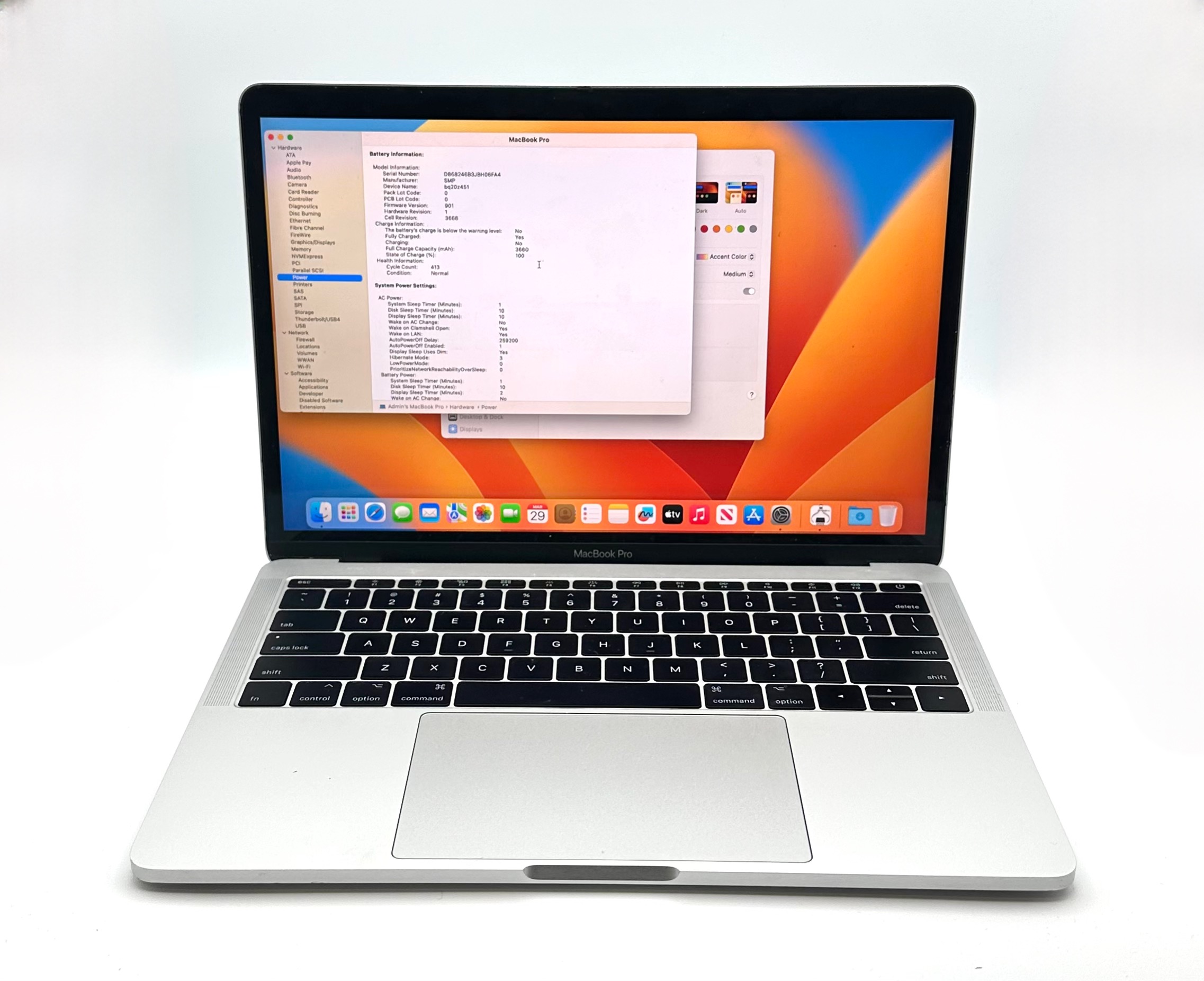 2017 Apple MacBook Pro 13" 256GB SSD, 16GB RAM (A1708) | Property Room