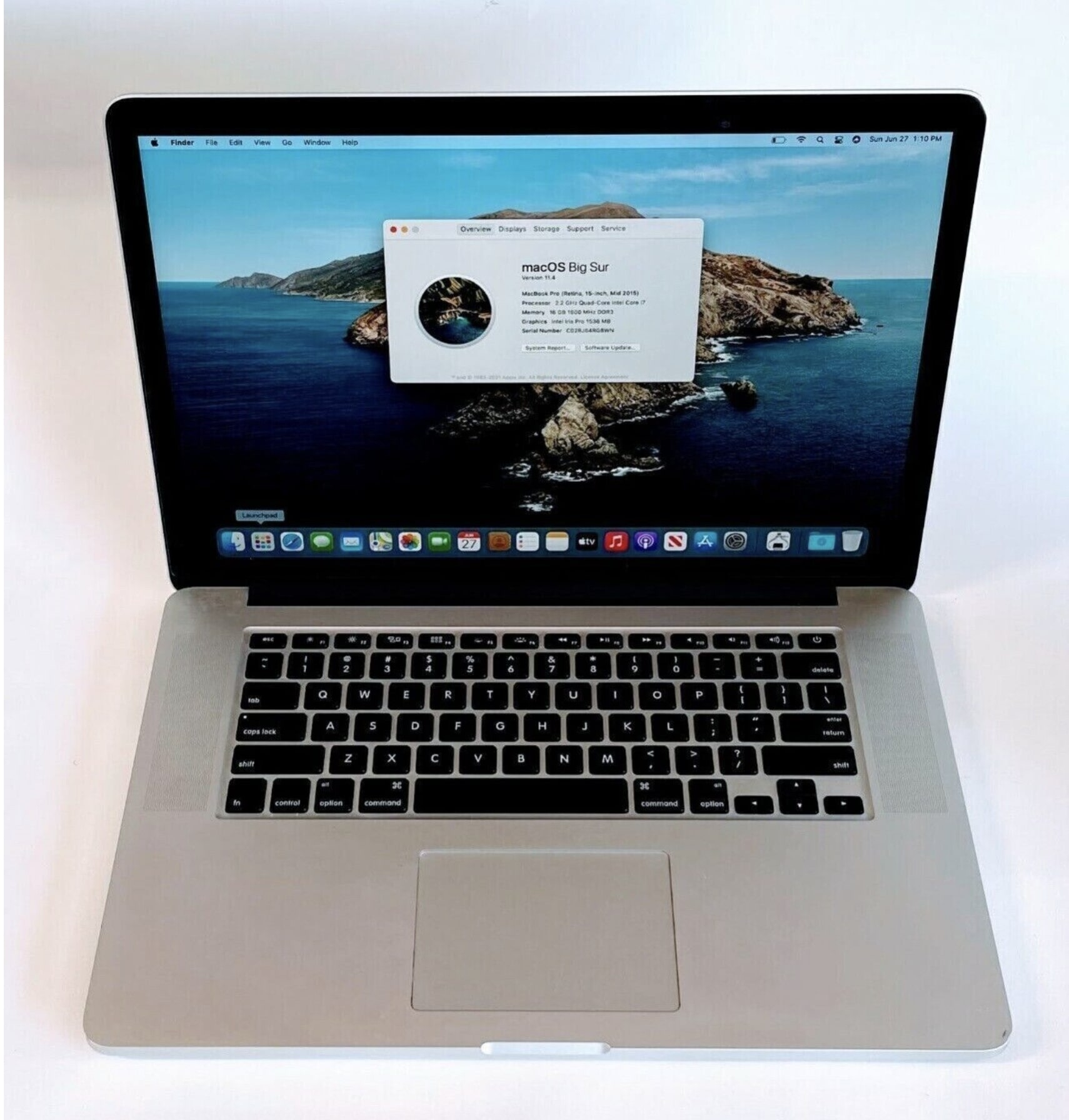Apple MacBook Pro 2.20GHz | Intel core i5 256GB SSD 16GB RAM | Property ...