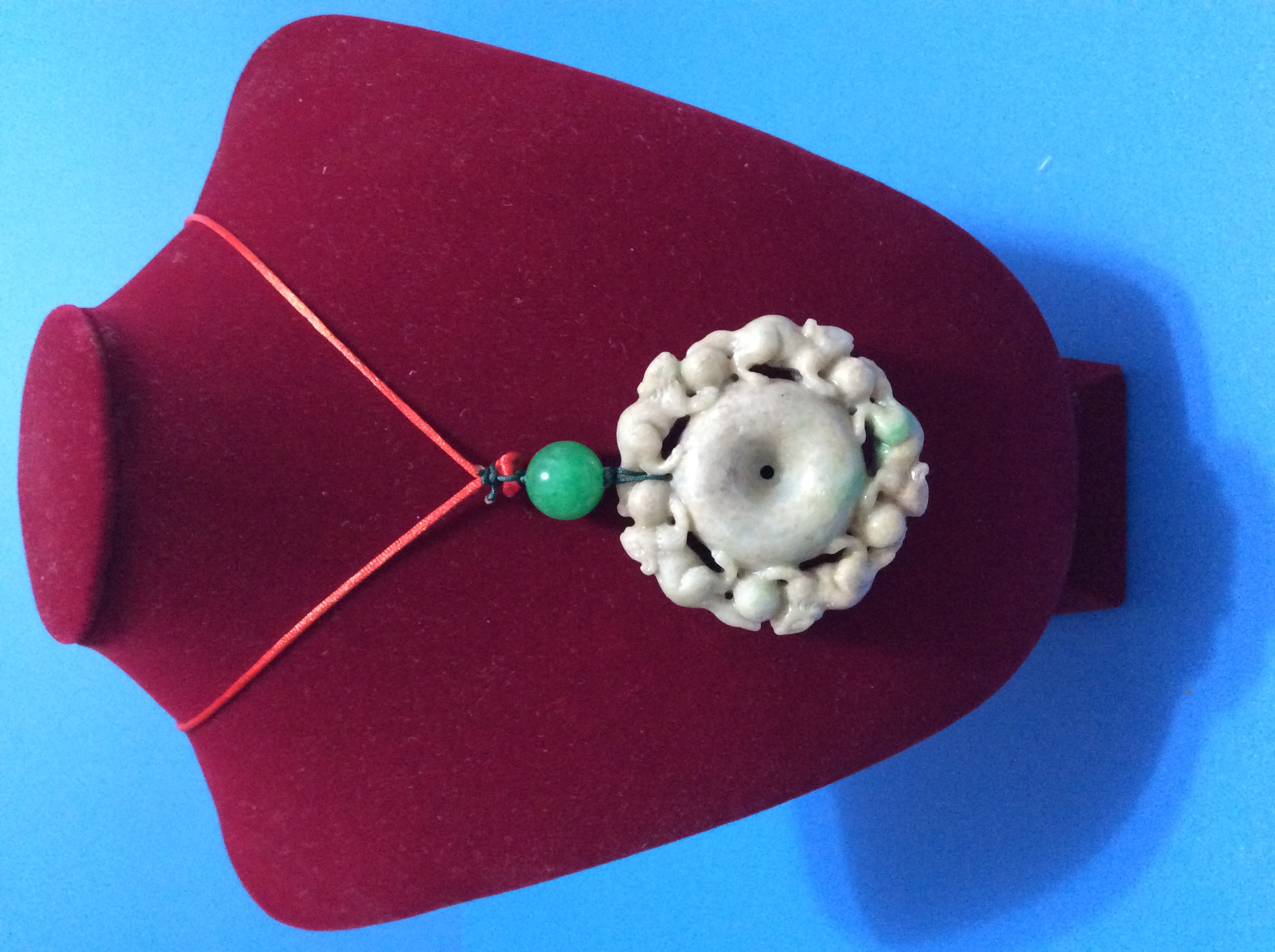 Natural brown Jadeite pendant necklace | Property Room