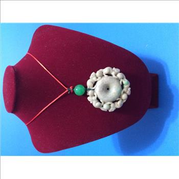 Natural brown Jadeite pendant necklace | Property Room