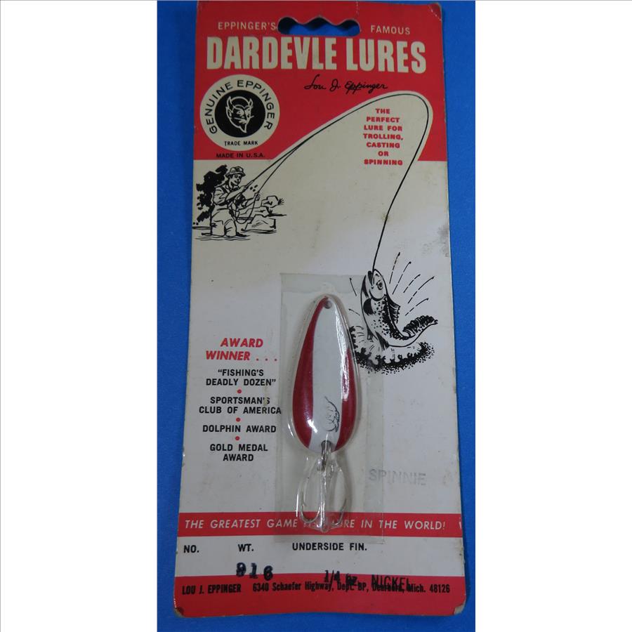 Famous Epplinger DARDEVLE Fishing Lure - Original Packaging | Property Room