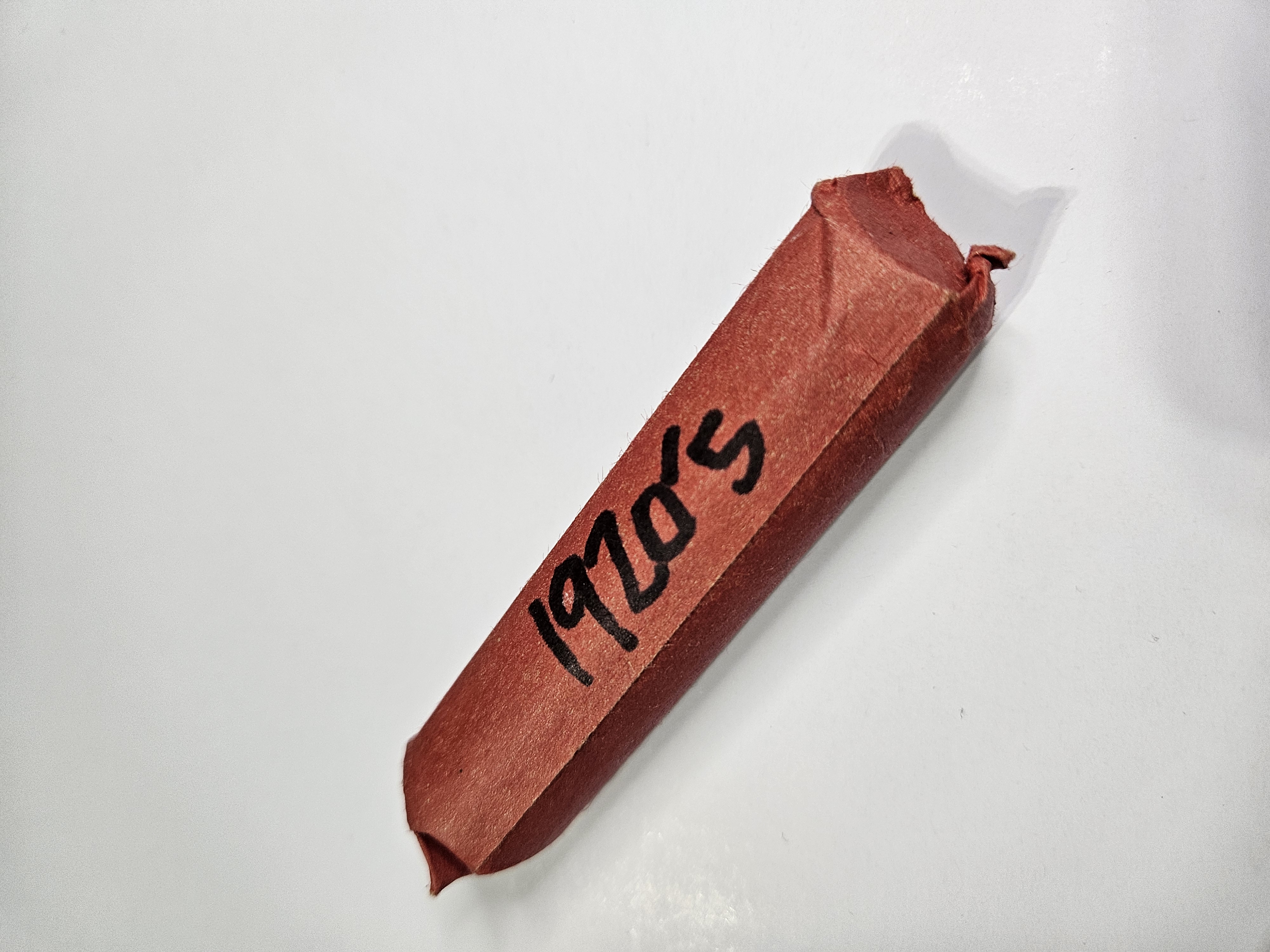 Bank Wrapped Old Roll of 1920's Lincoln Wheat Cents | Property Room