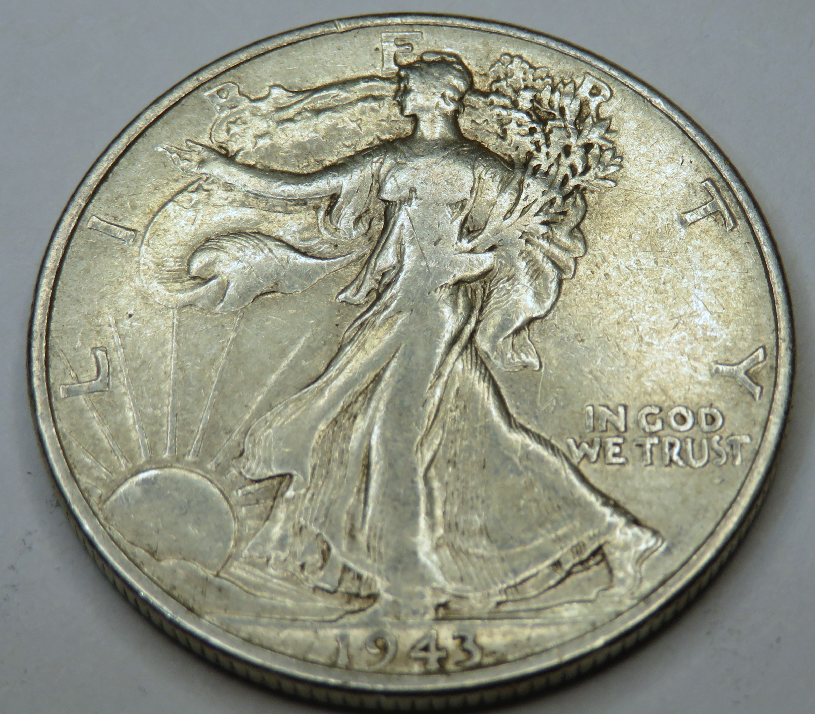 1943 XF Grade Walking Liberty Half Dollar | Property Room