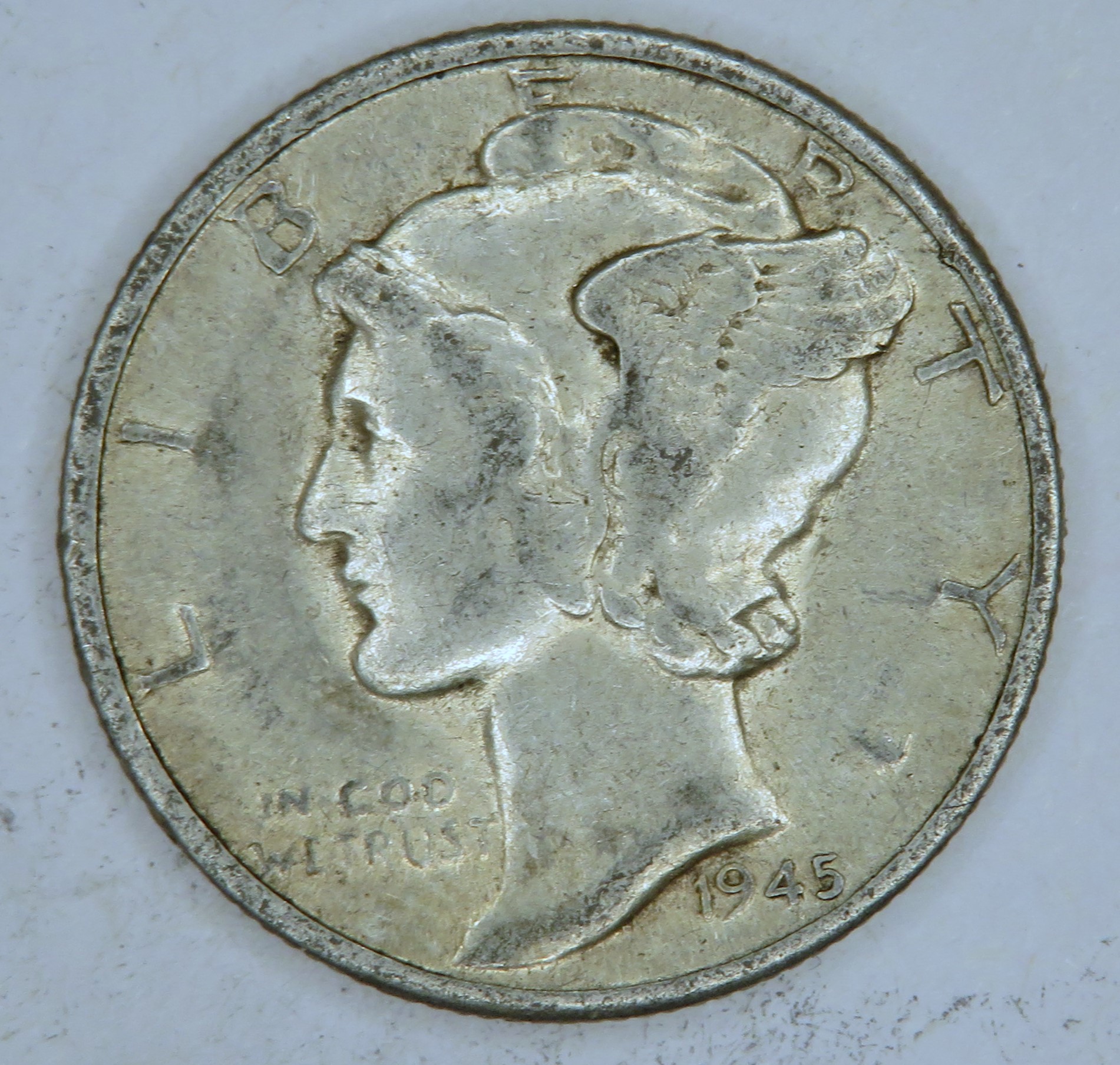 1945 D XF-AU Mercury Dime | Property Room