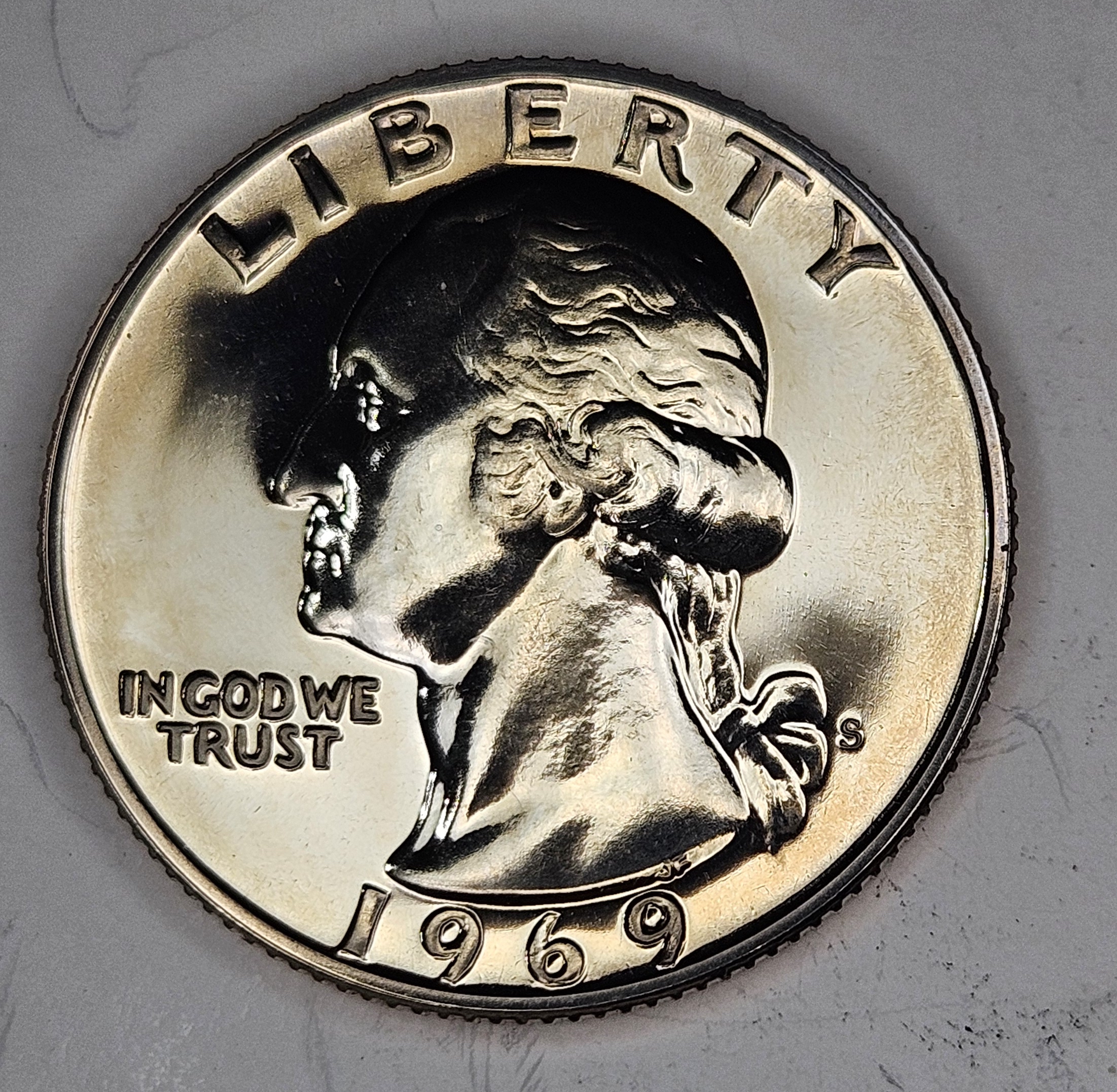 1969 s Washington Proof Quarter- USA Coin | Property Room