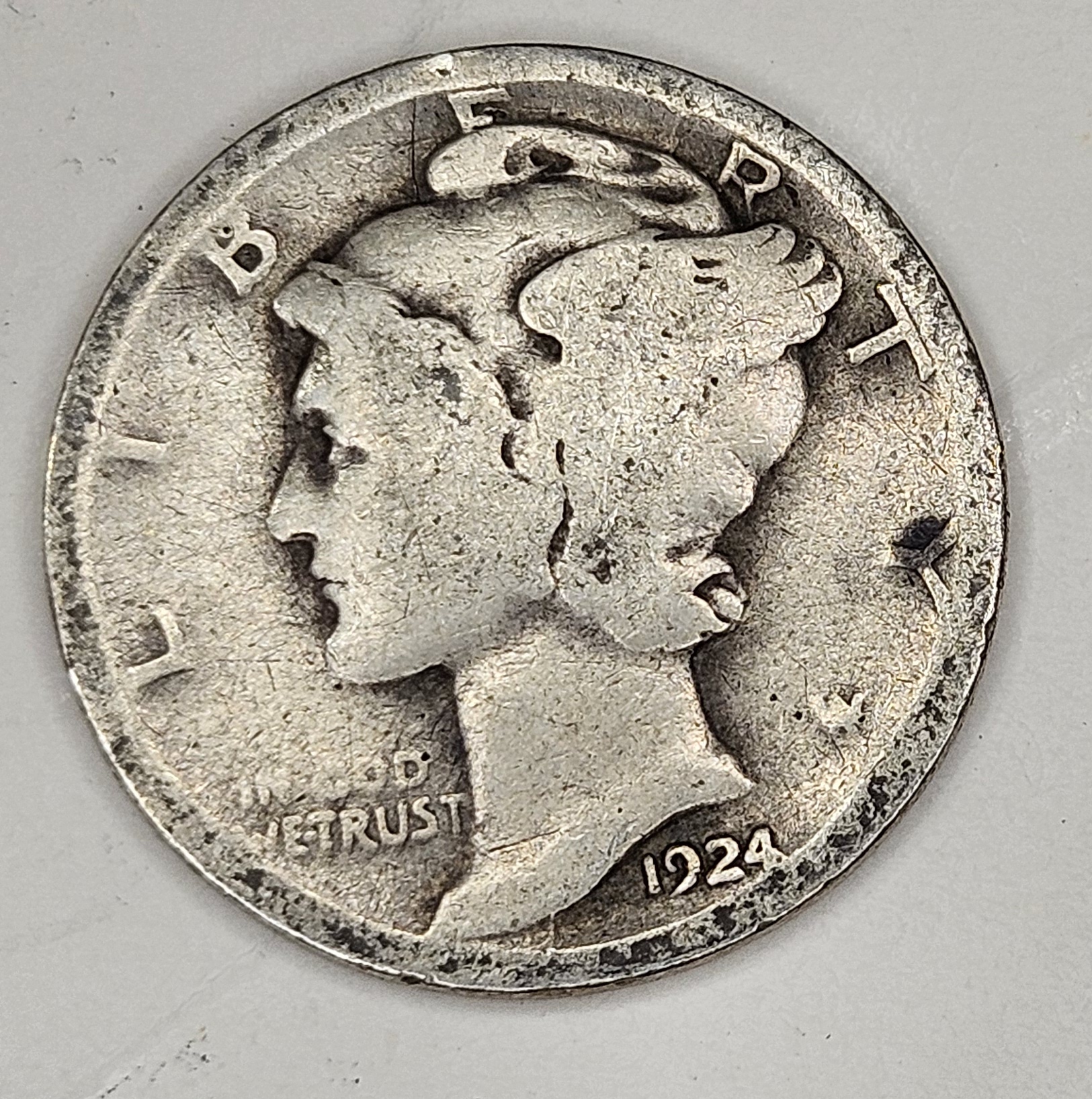 1924 d Mercury Dime 90% Silver- USA Coins | Property Room