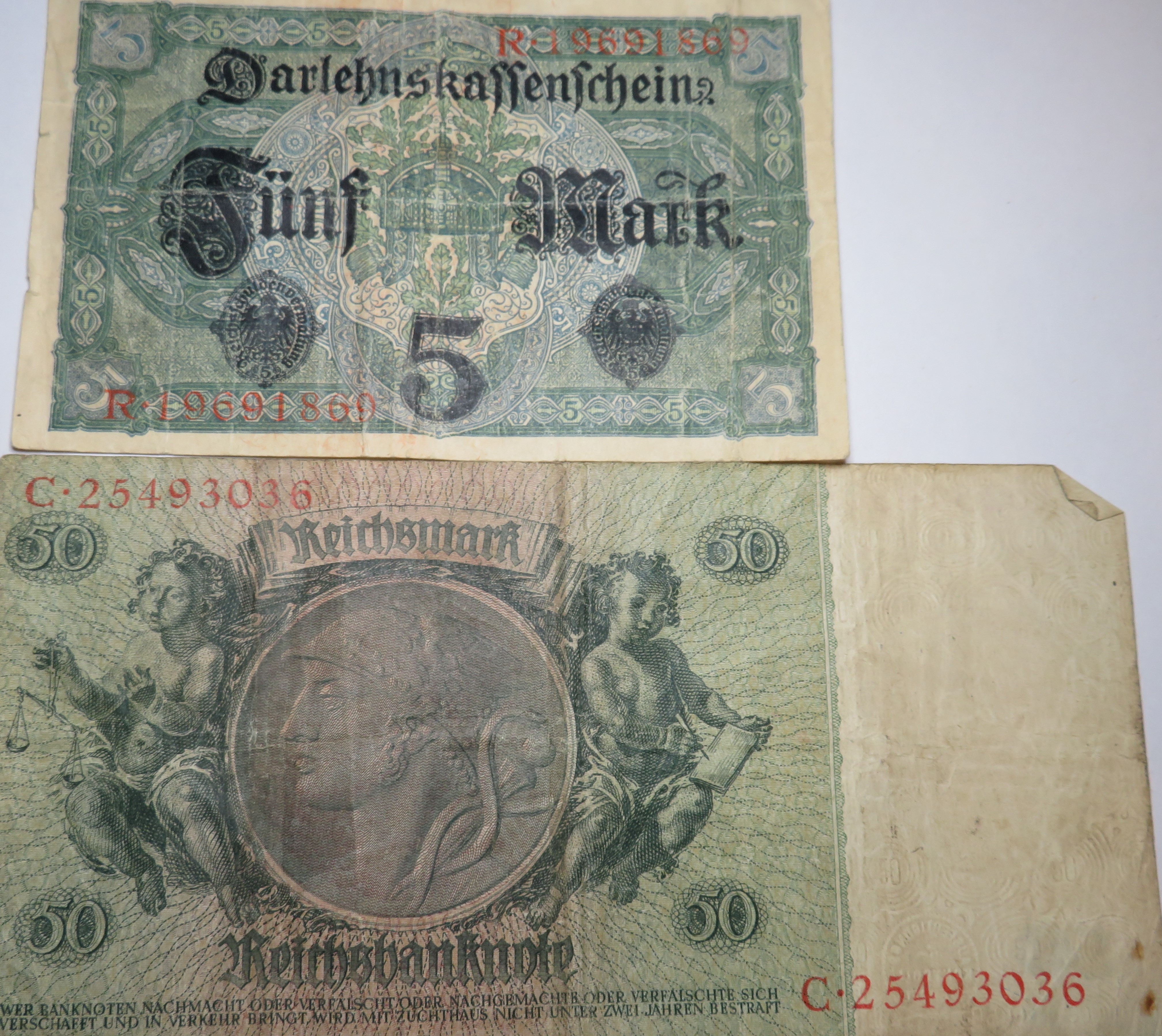 1917-1933 German Mark & Reichsmark Currency Notes | Property Room