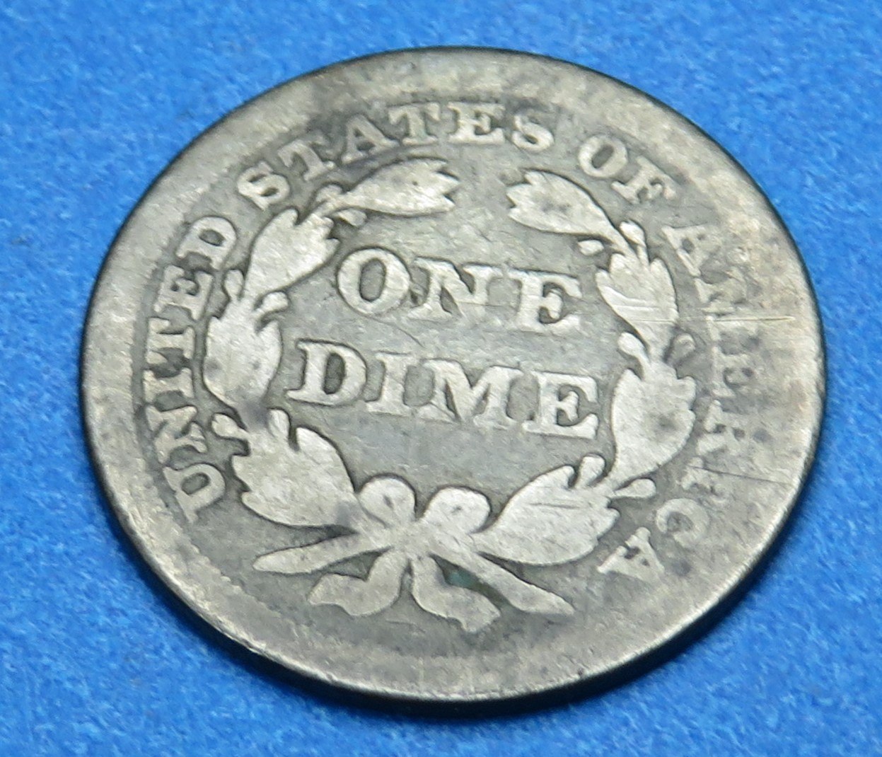 1858 -No Arrows Seated Liberty Dime | Property Room