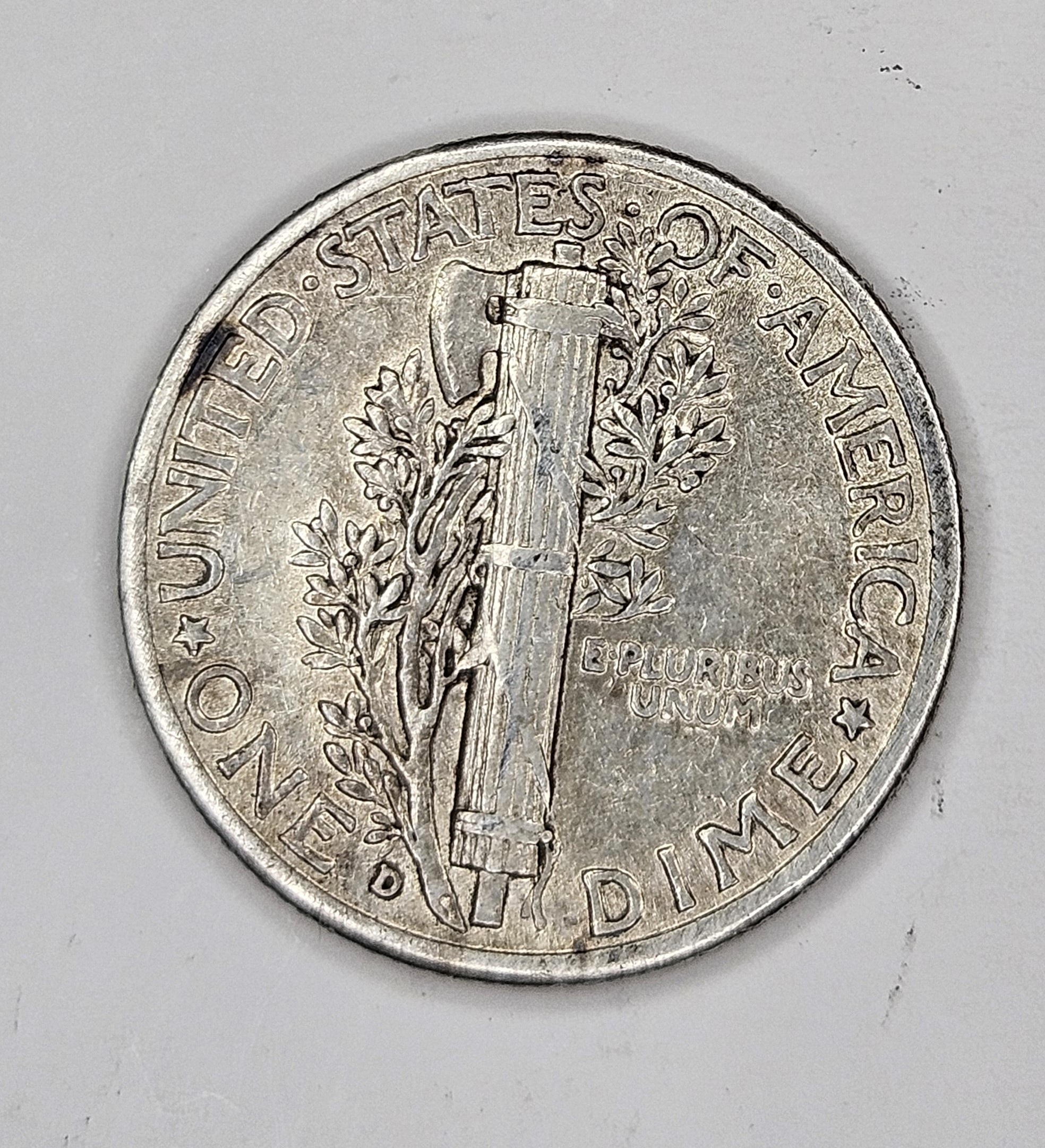 1941 D Mercury Dime 90% Silver- USA Coin | Property Room