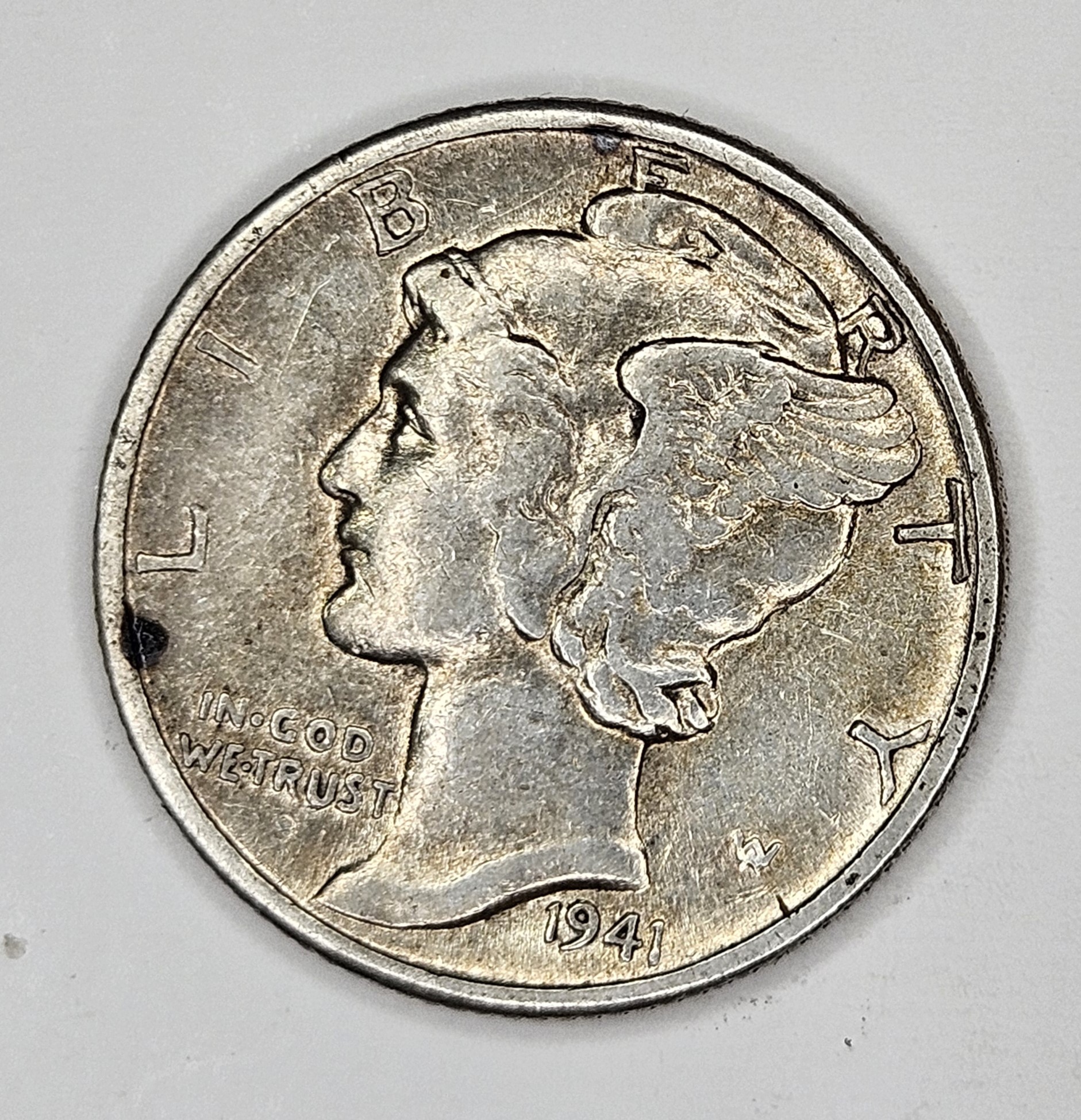 1941 D Mercury Dime 90% Silver- USA Coin | Property Room