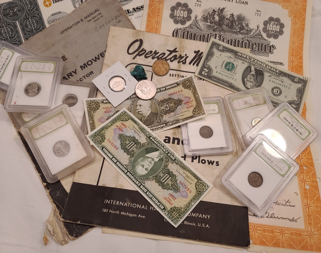 Vintage Paper-Coins and More ! | Property Room