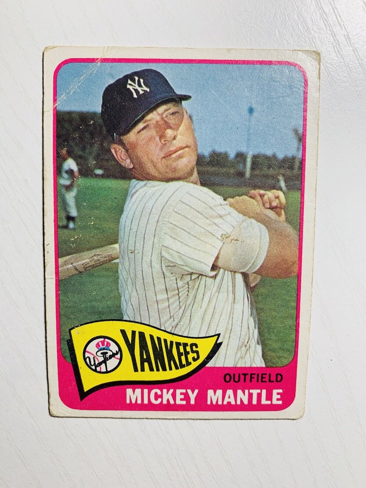 1965 Topps Mickey Mantle Baseball Card -100% Authentic - HOF Mickey ...