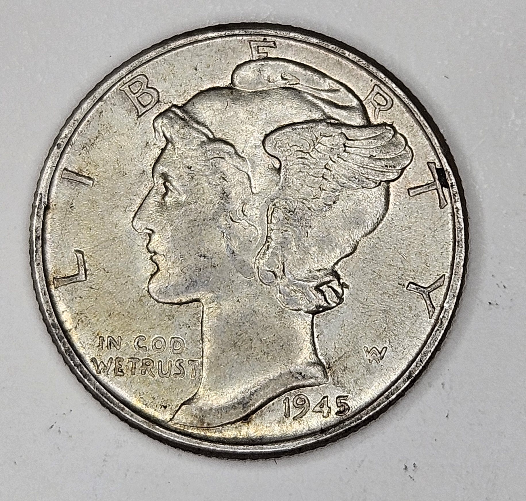 1945 Mercury Dime 90% Silver- USA Coins | Property Room