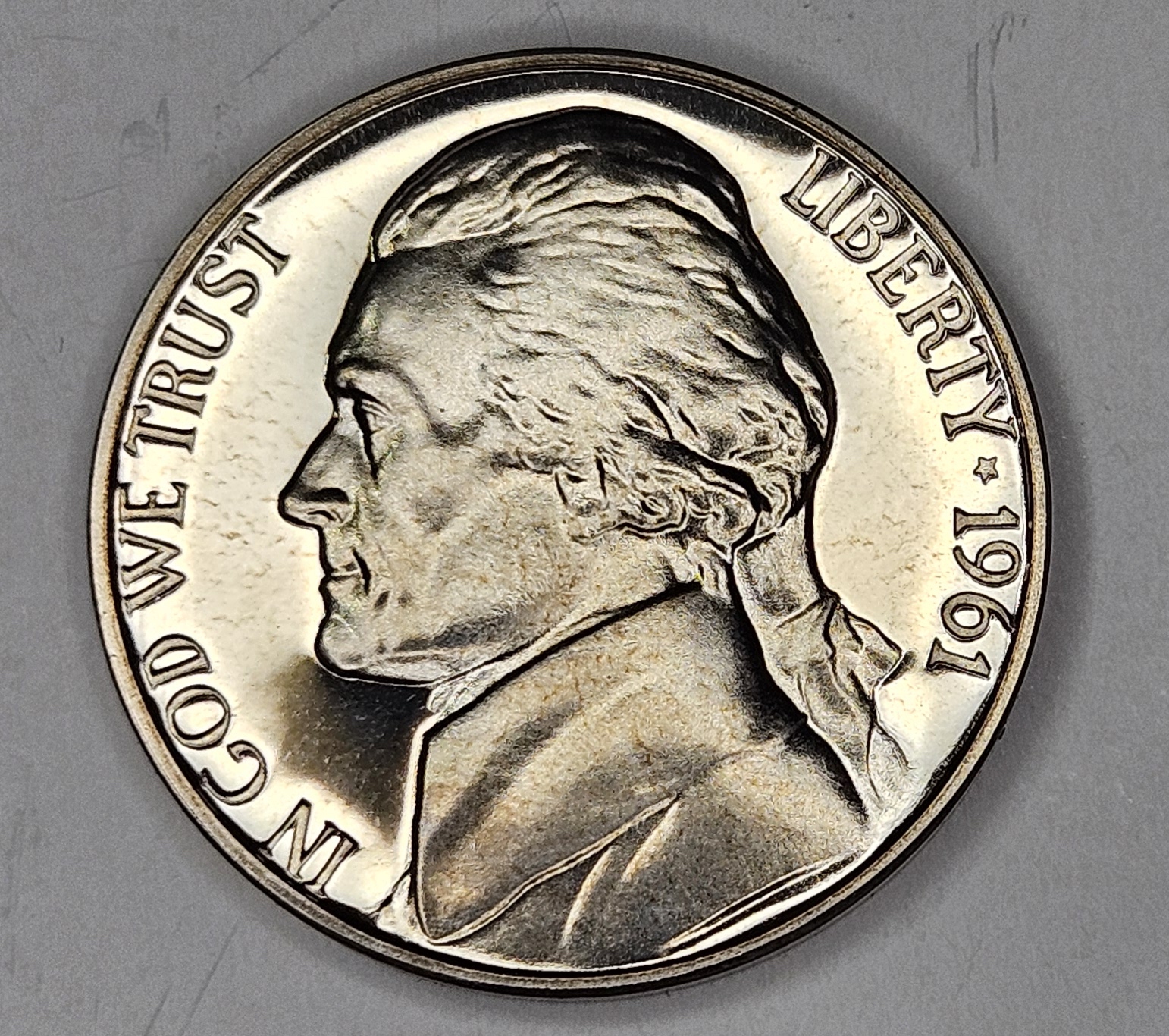 1961 Jefferson Proof Nickel- USA Coin | Property Room