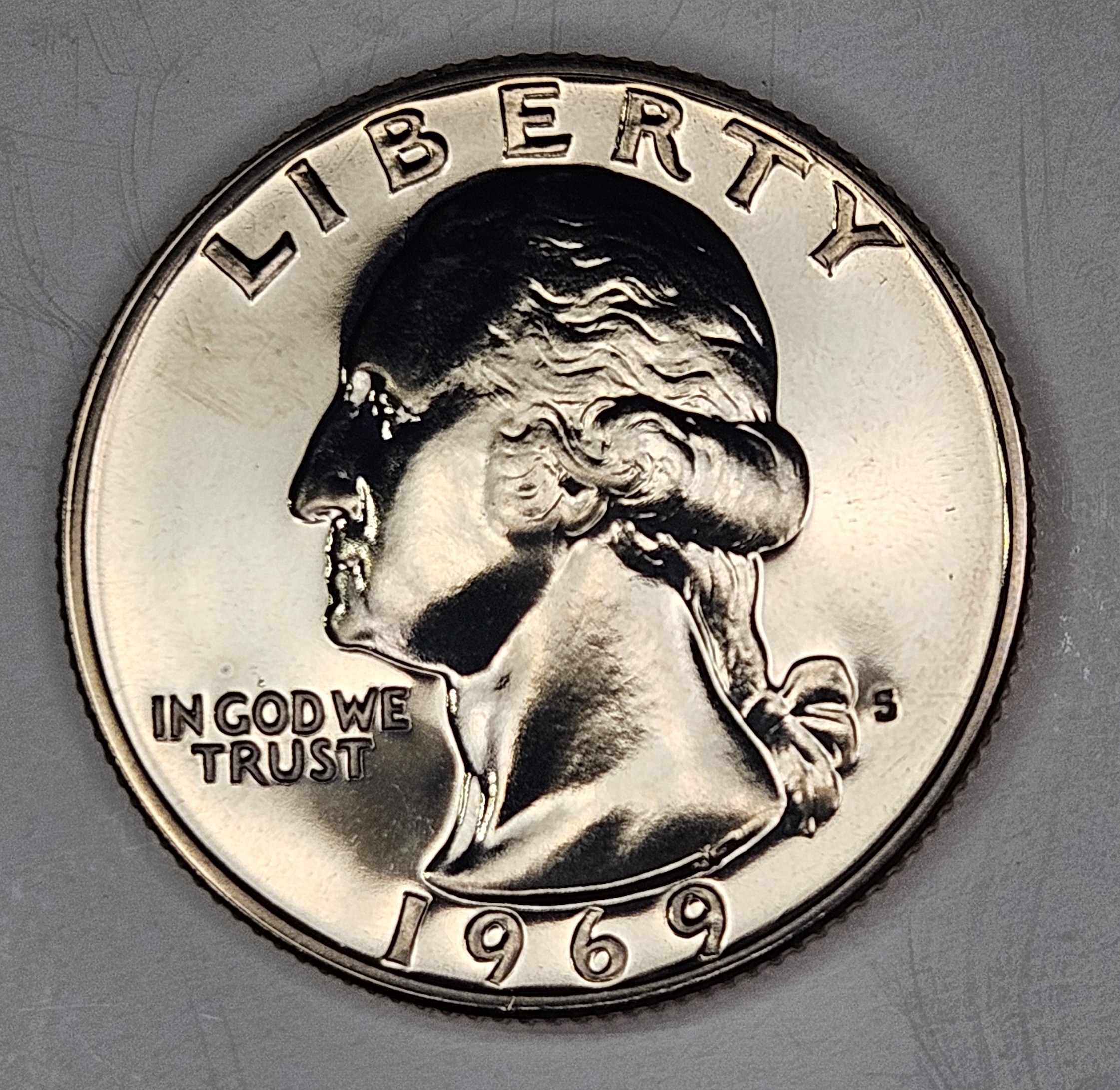 1969 s Washington Proof Quarter- USA Coin | Property Room