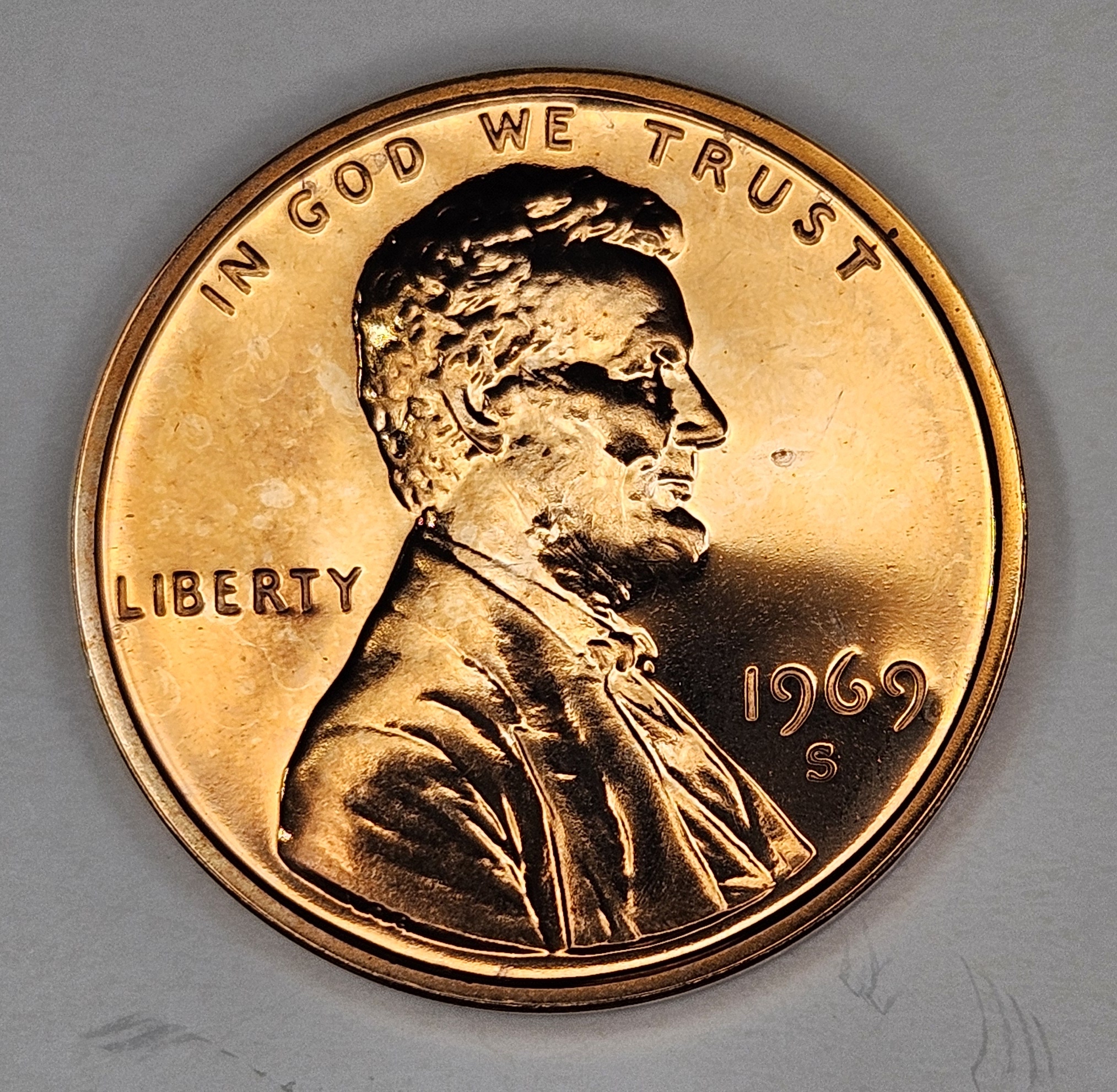 1969 s Lincoln Memorial Proof Cent-USA Coin | Property Room