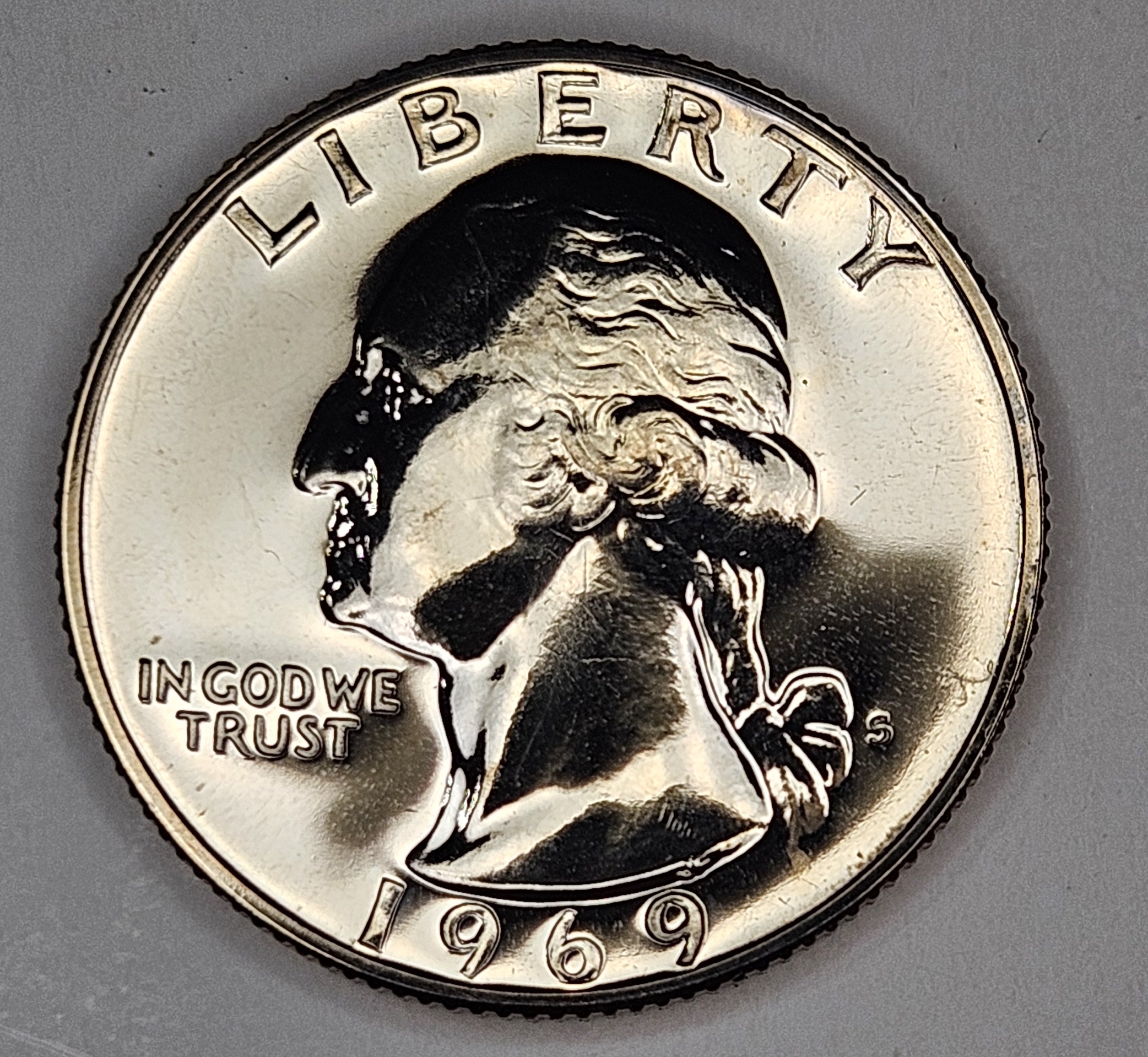1969 s Washington Proof Quarter- USA Coin | Property Room