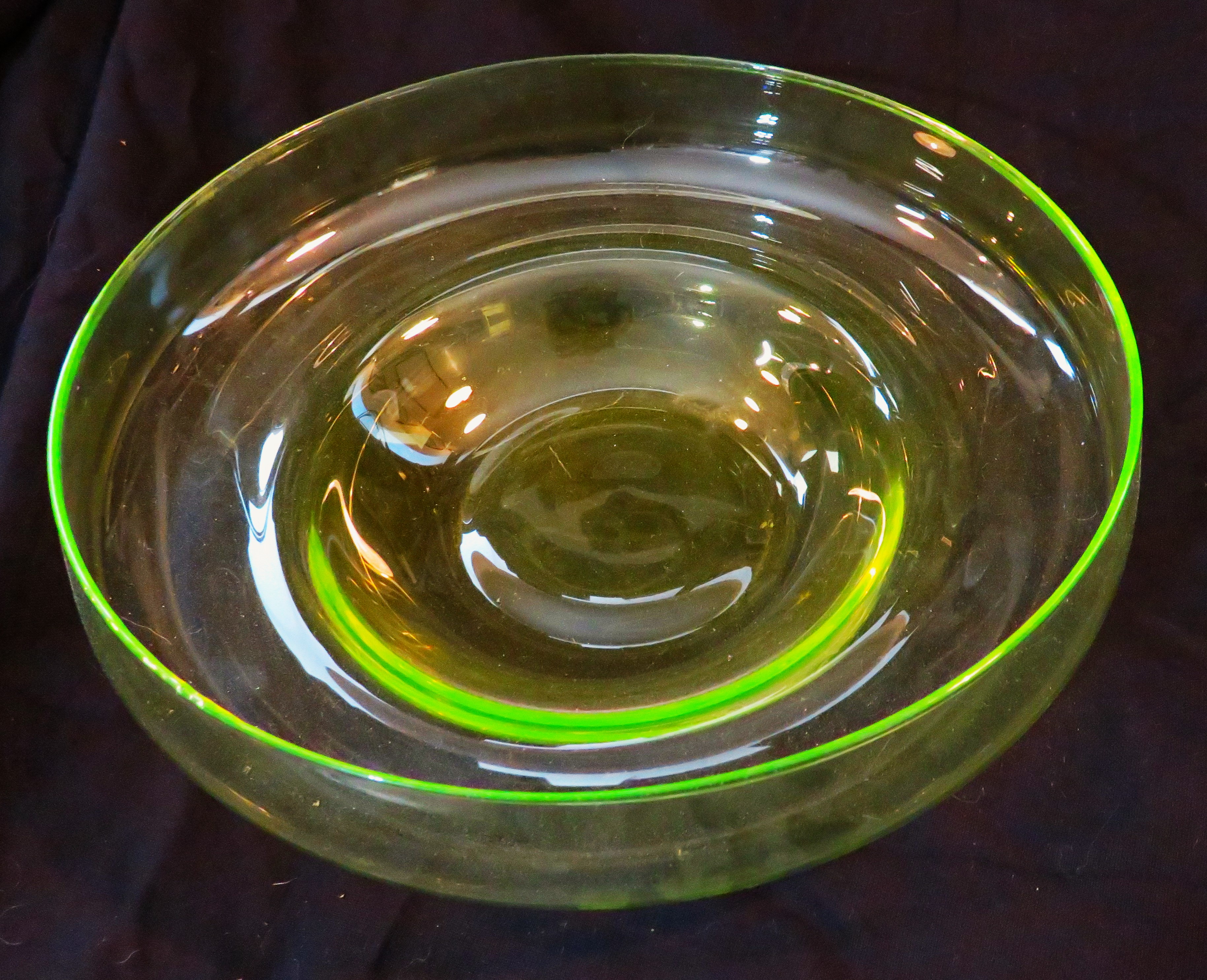 Antique Vaseline Glass Flower or Candy Bowl - RARE~ | Property Room