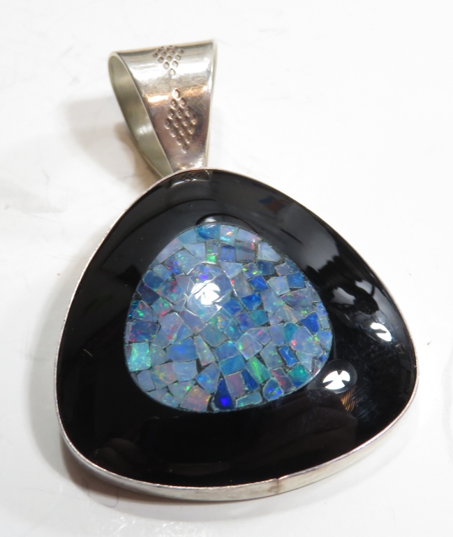 Fancy Opal Chip Pendant w/ Sterling Mount | Property Room