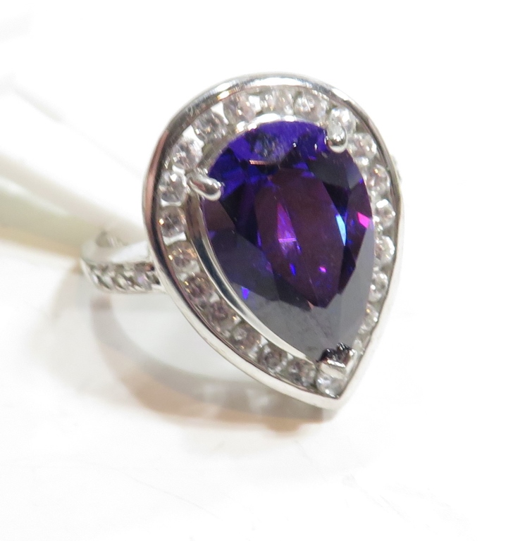 Man Made Color Change Alexandrite Ring in Sterling | Property Room