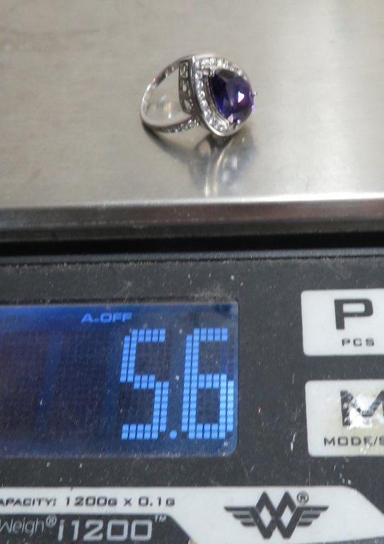 Man Made Color Change Alexandrite Ring in Sterling | Property Room