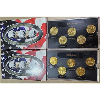 (2) 2000 Gold Edition State Quarter Sets | Property Room