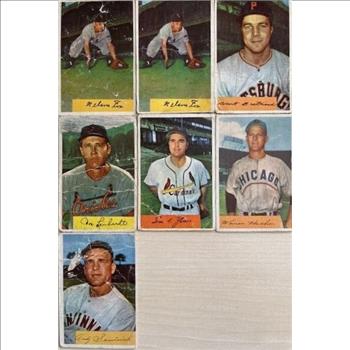 Lot of 7 1950's Baseball Cards - Collectible MLB Items | Property Room