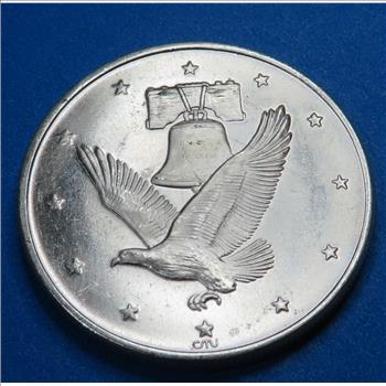 Patriotic 1 Troy z. Silver Round | Property Room