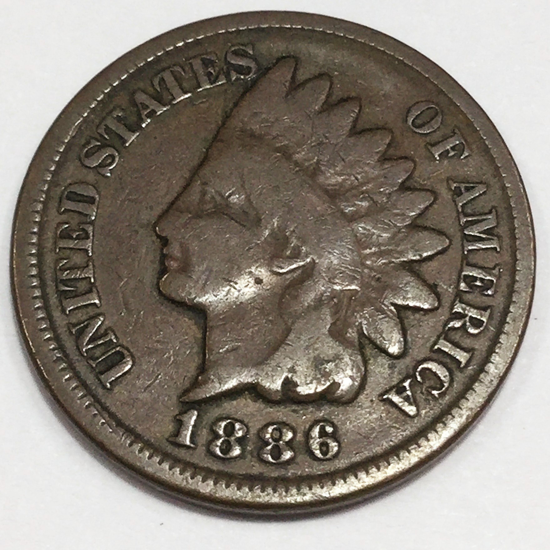 1886 Type 2 Indian Head Penny Beautiful Coin Rare Date | Property Room
