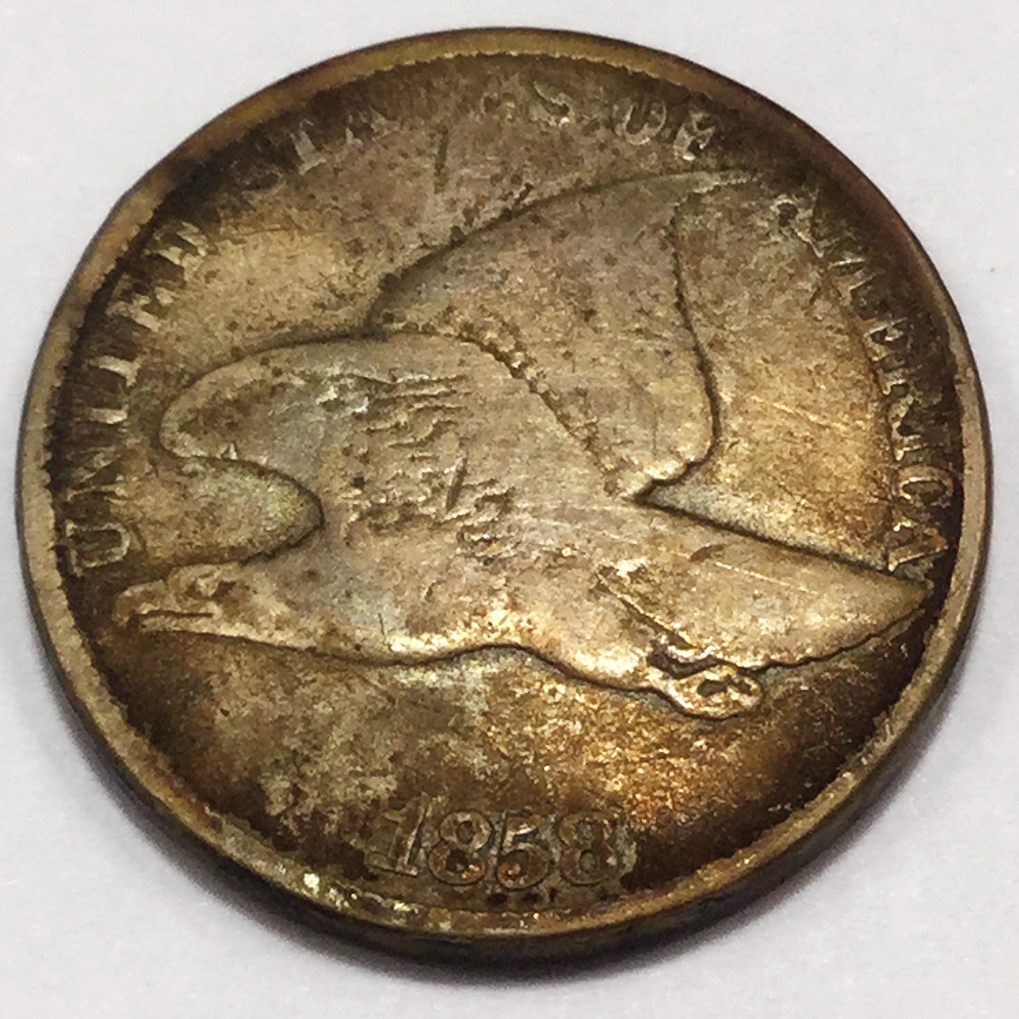 1858 Large Letters Flying Eagle Cent Beautiful Coin | Property Room