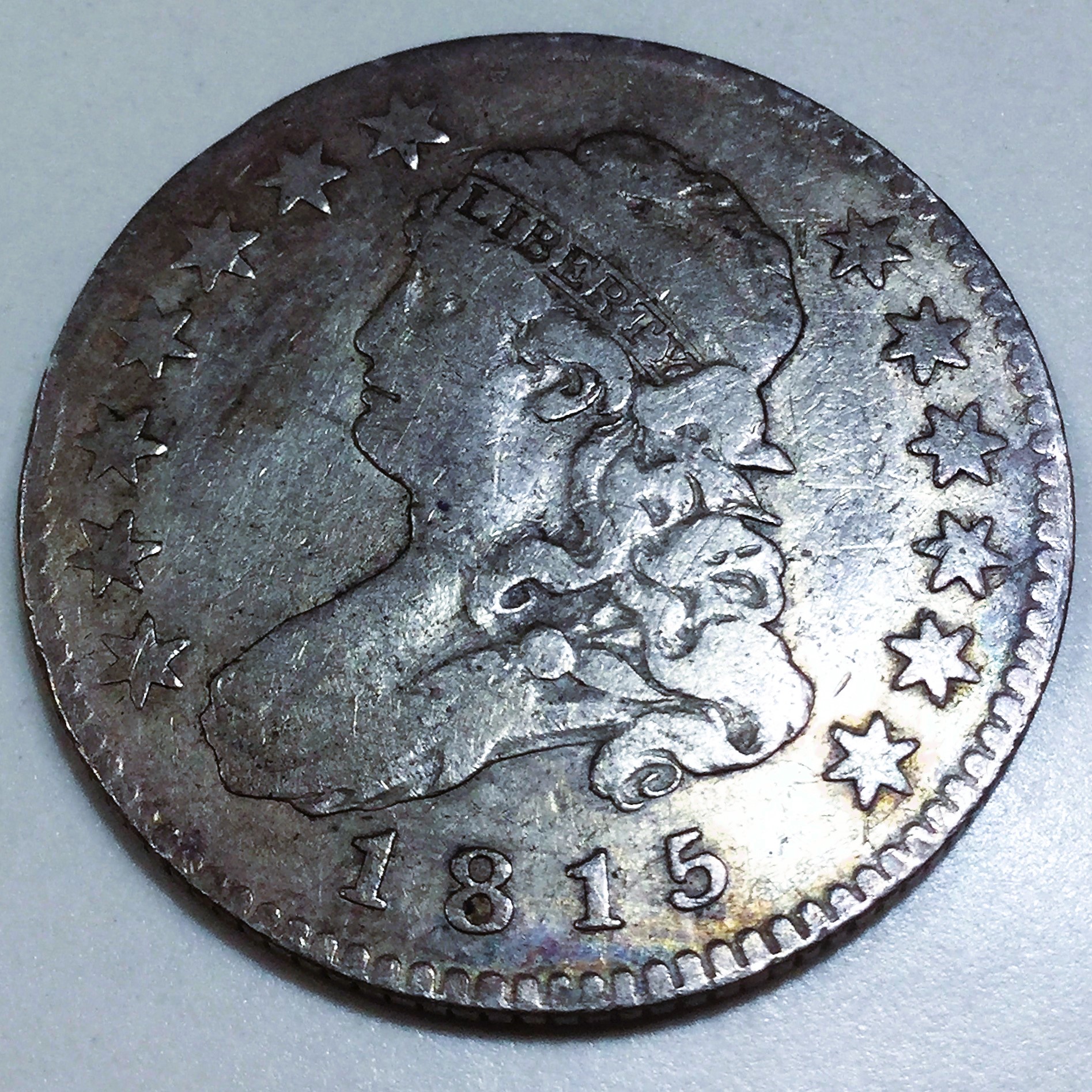 1815 Capped Bust Quarter Beautiful High Grade Coin Rare Date | Property ...