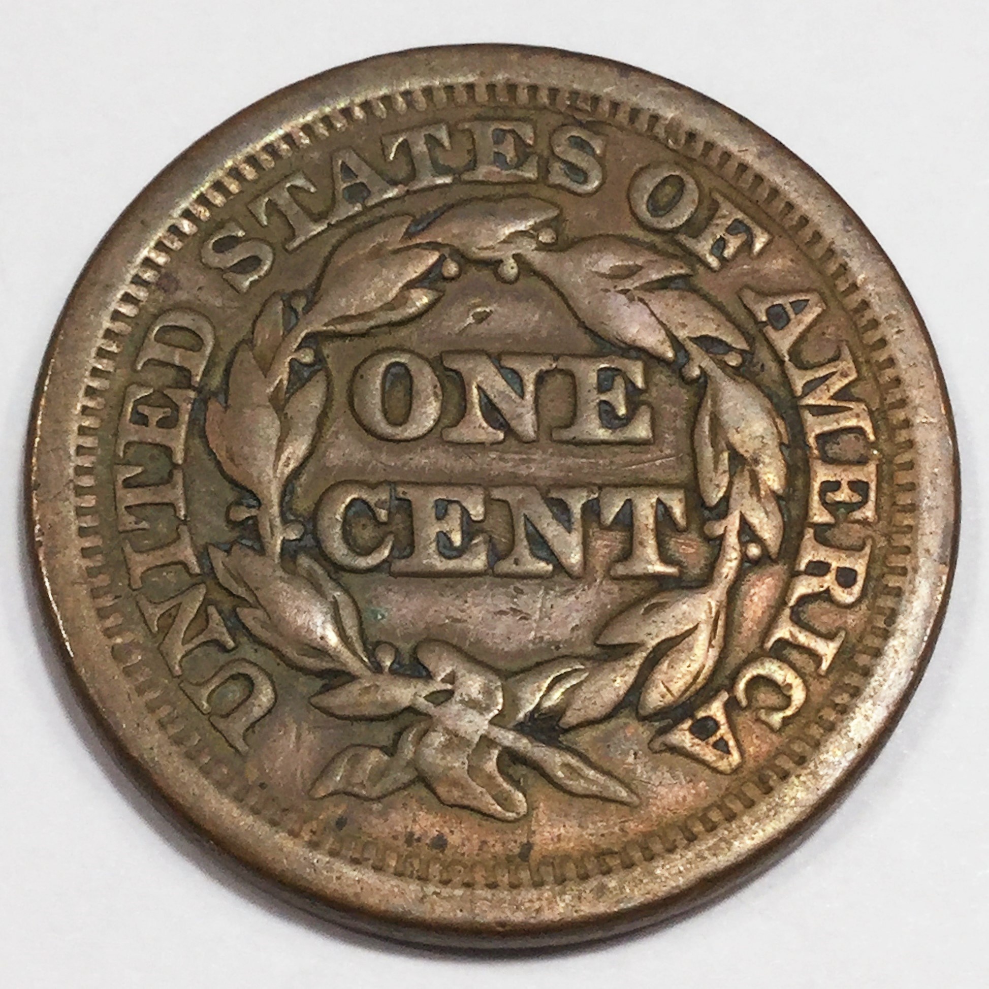 1850 Braided Hair Large Cent Beautiful Coin | Property Room