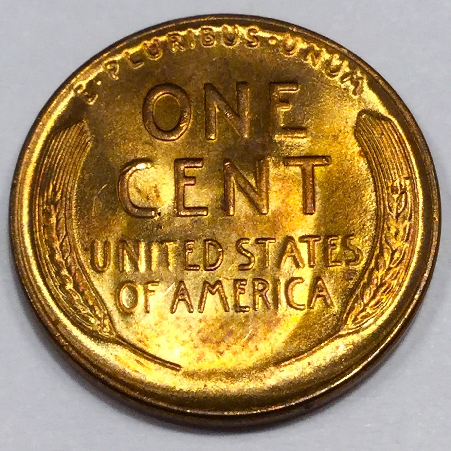 1934 Uncirculated Red Lincoln Wheat Cent Penny Beautiful Coin ...
