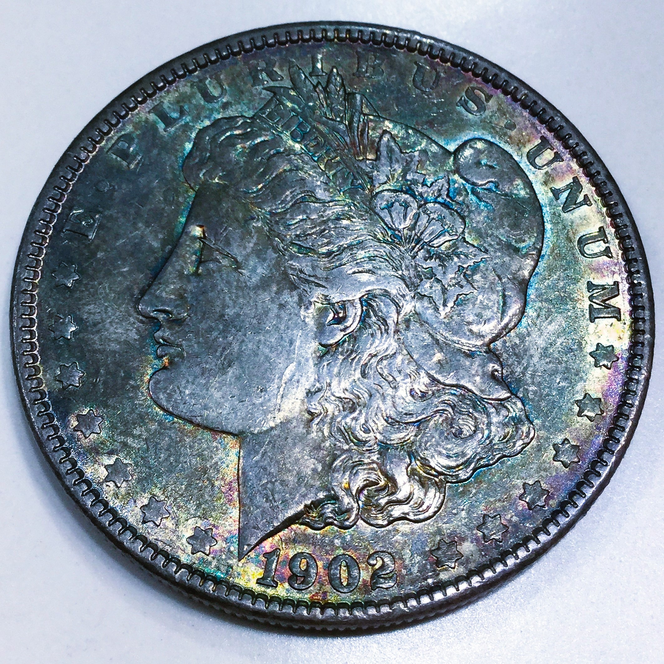 1902 Uncirculated Morgan Silver Dollar Beautiful Coin Rare Date ...